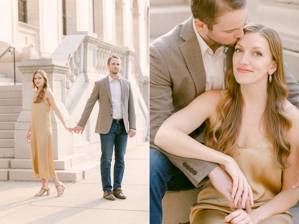 Engagement Photos St. Paul James J. Hill Library - JM Photography